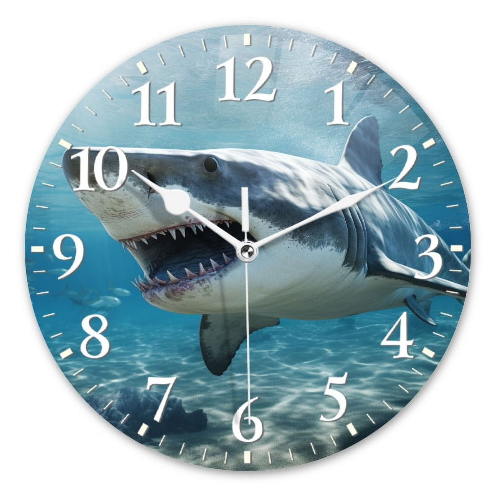 Non-Ticking Silent Wall Clocks Battery Operated Personalized Decor ...