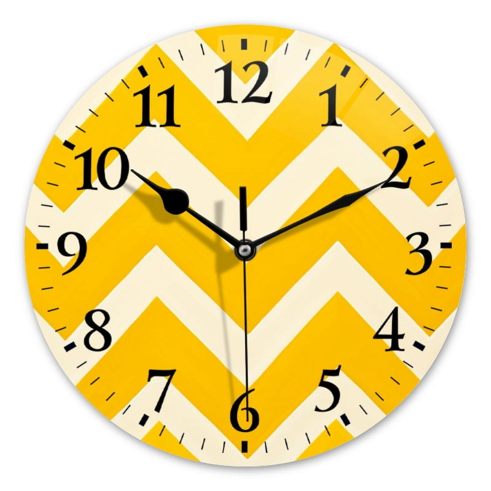Personalized Wall Clock Non-Ticking Silent Clocks Battery Operated ...