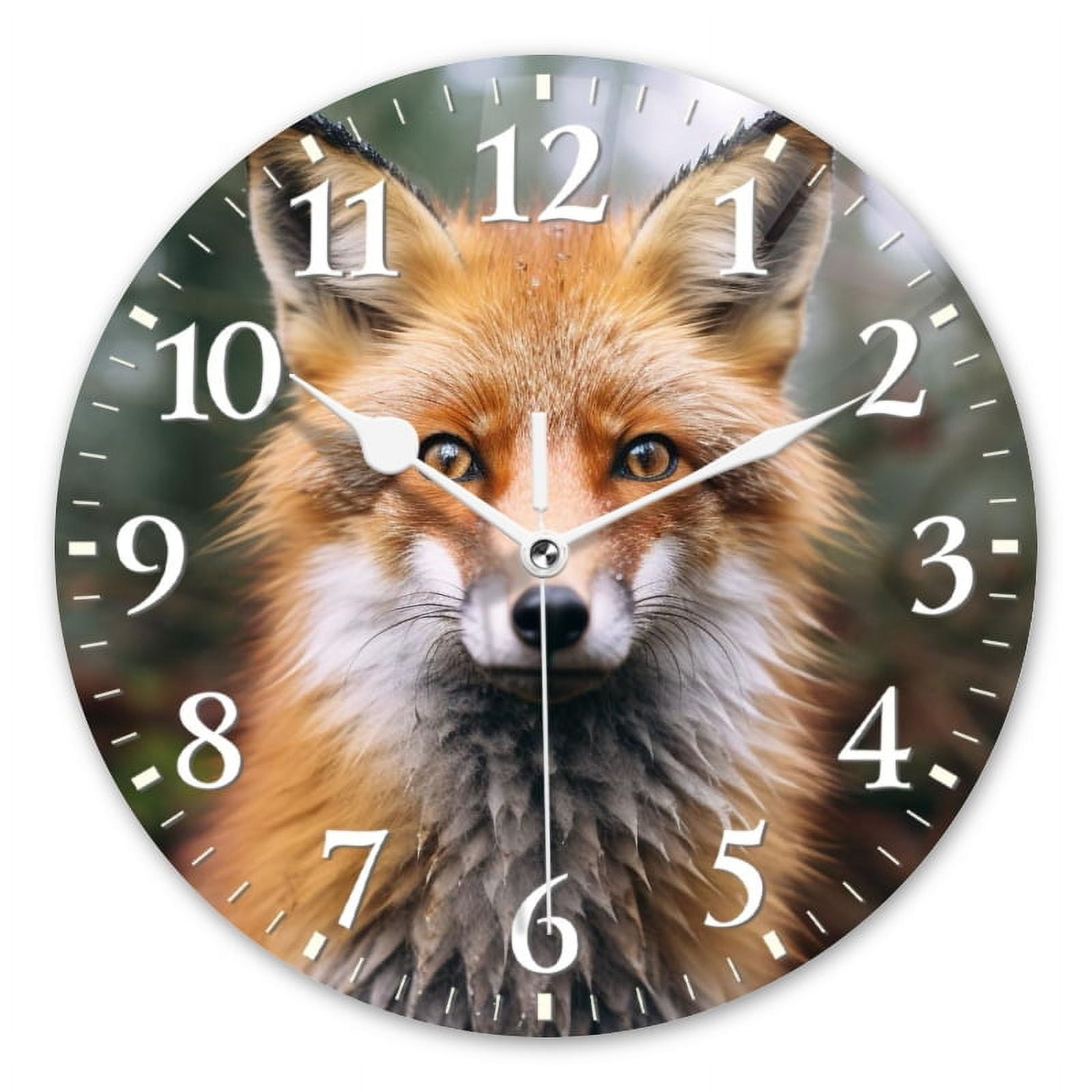 Non-Ticking Silent Wall Clocks Battery Operated Personalized Decor ...