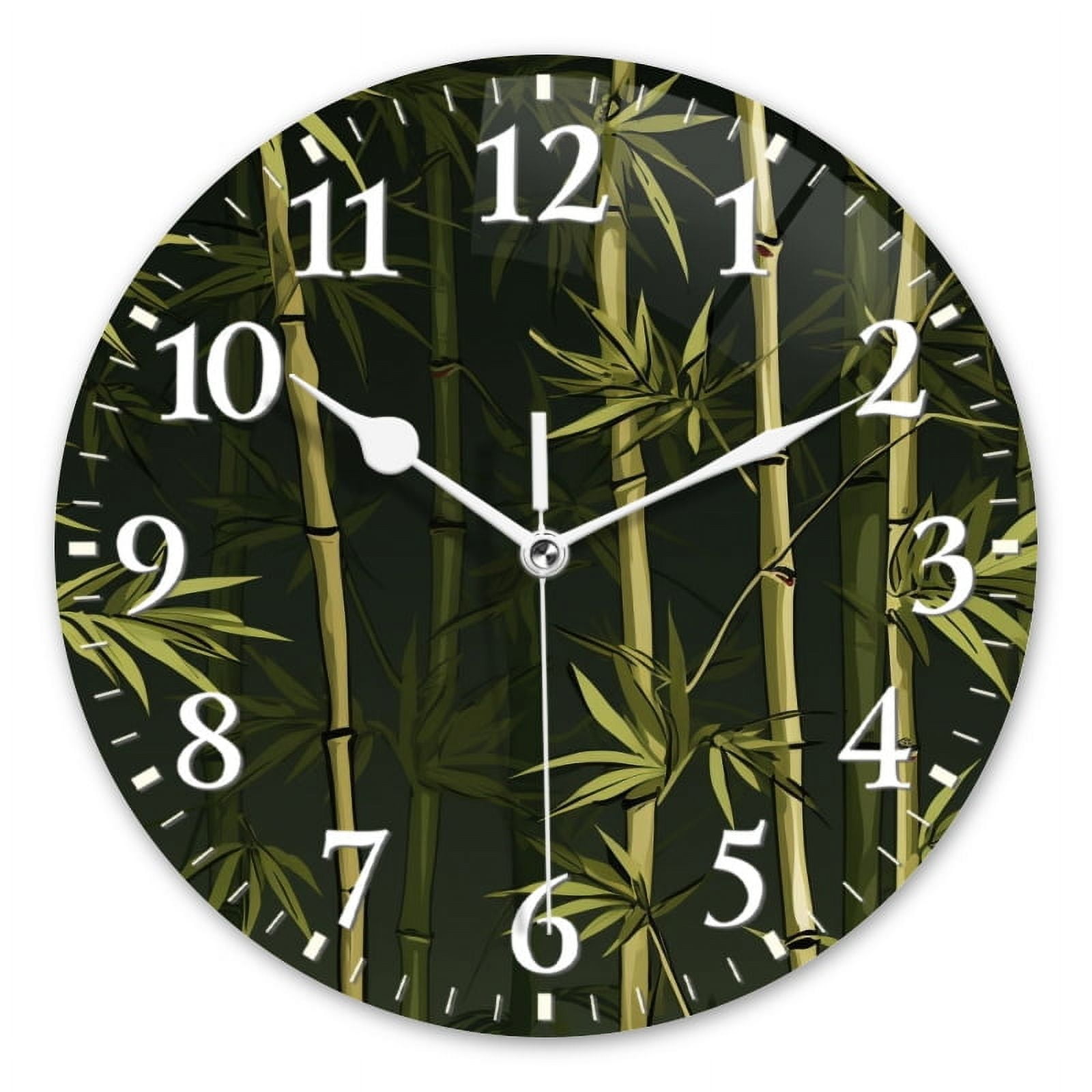 Non-Ticking Silent Wall Clocks Battery Operated Personalized Decor ...