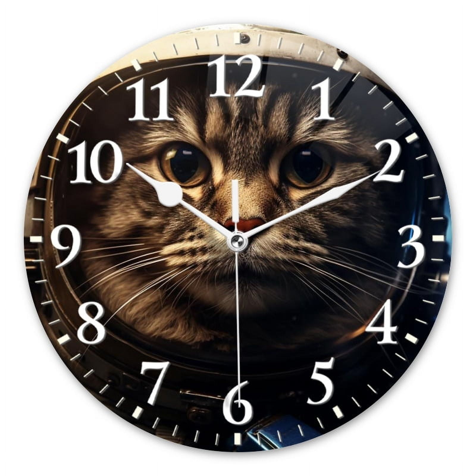 Non-Ticking Silent Wall Clocks Battery Operated Personalized Decor ...