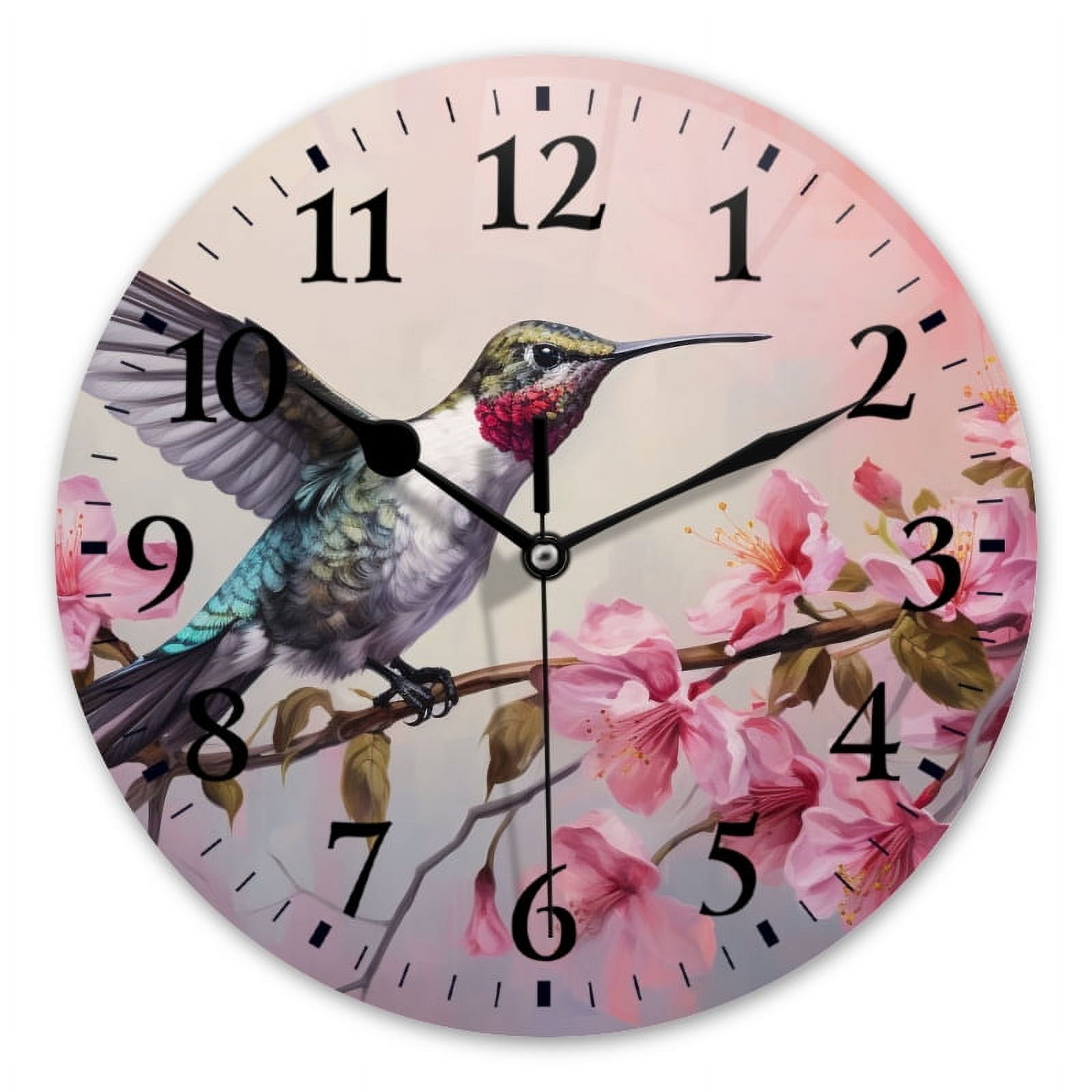 Personalized Wall Clock Non-Ticking Silent Clocks Battery Operated ...