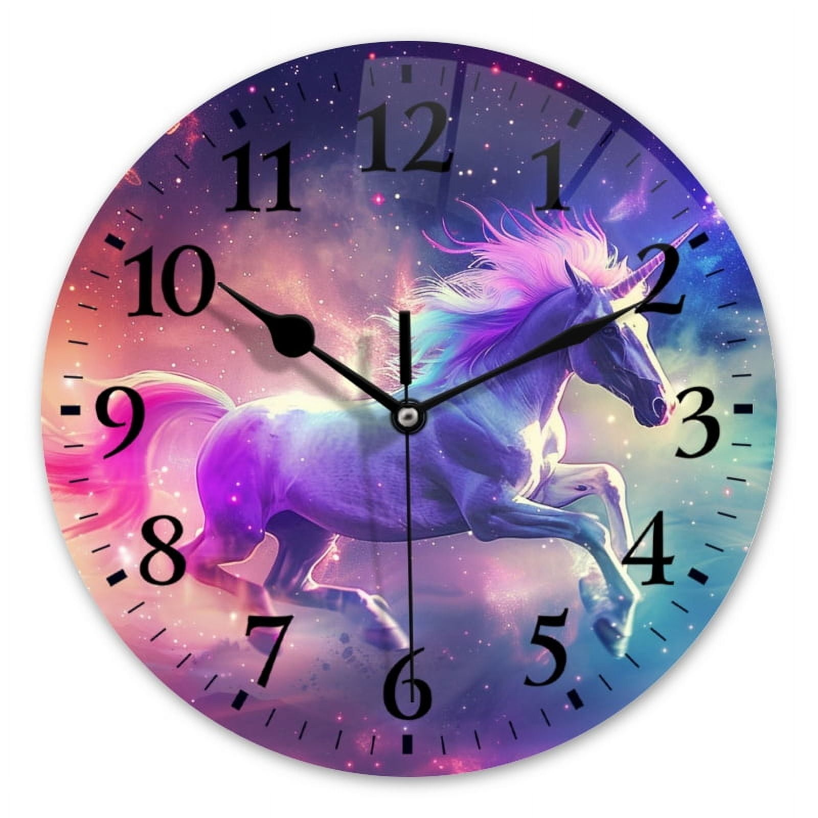 Non-Ticking Silent Wall Clocks Battery Operated Personalized Decor ...