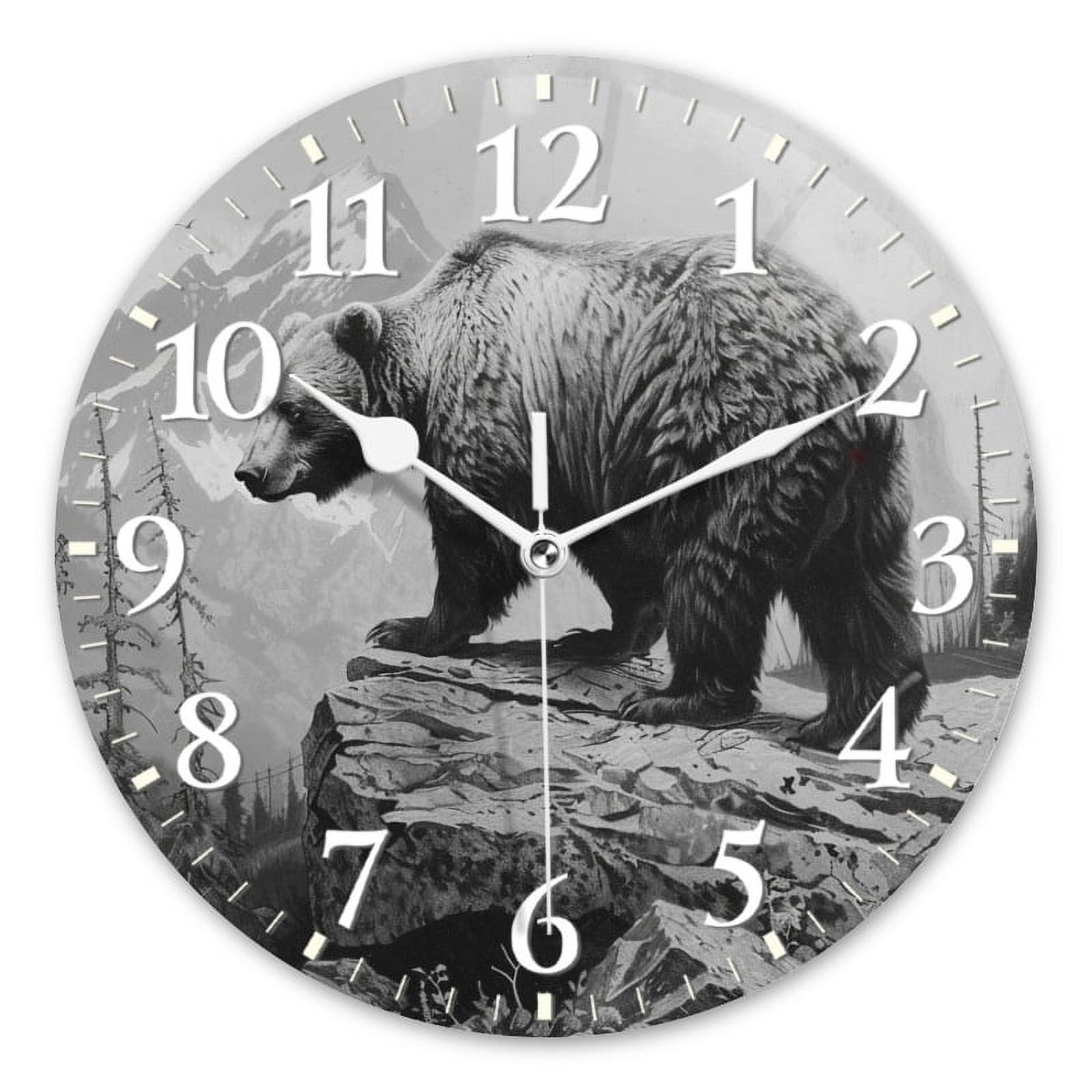 Personalized Wall Clock Non-Ticking Silent Clocks Battery Operated Round Clocks Decorative for ...