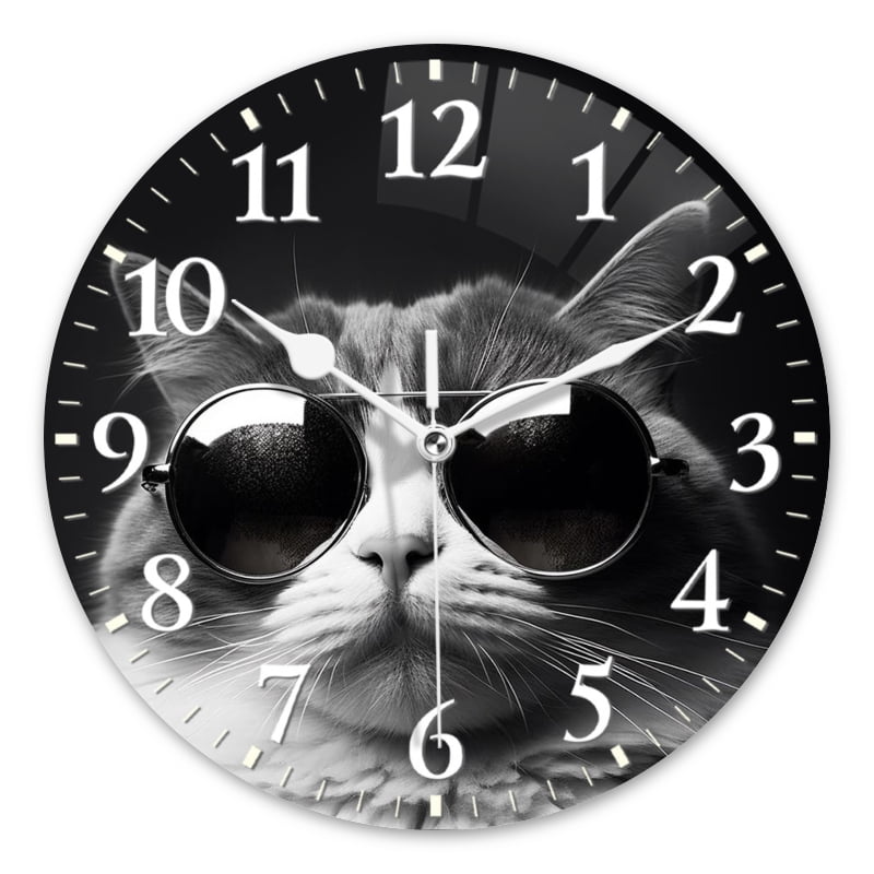 Personalized Wall Clock Non-Ticking Silent Clocks Battery Operated ...