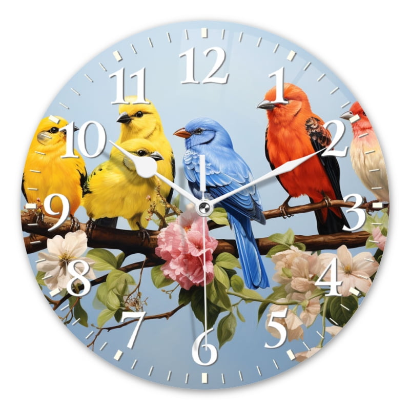 Personalized Wall Clock Non-Ticking Silent Clocks Battery Operated ...