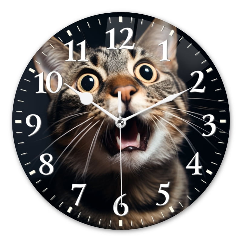 Personalized Wall Clock Non-Ticking Silent Clocks Battery Operated ...