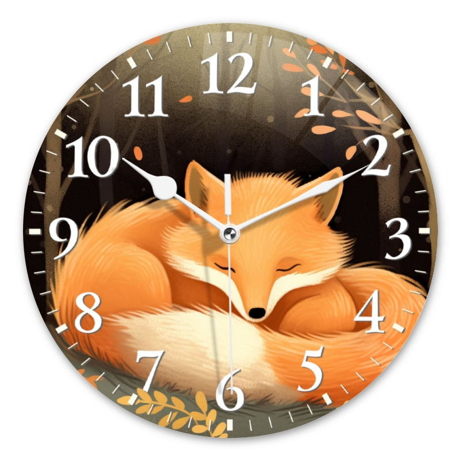 Non-Ticking Silent Wall Clocks Battery Operated Personalized Decor ...