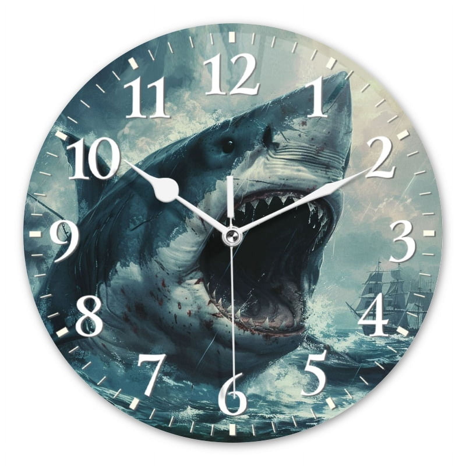 Personalized Wall Clock Non-Ticking Silent Clocks Battery Operated ...