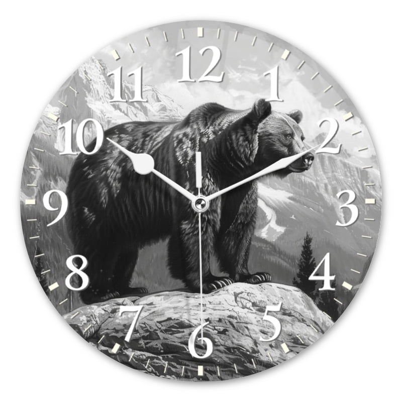 Personalized Wall Clock Non-Ticking Silent Clocks Battery Operated ...