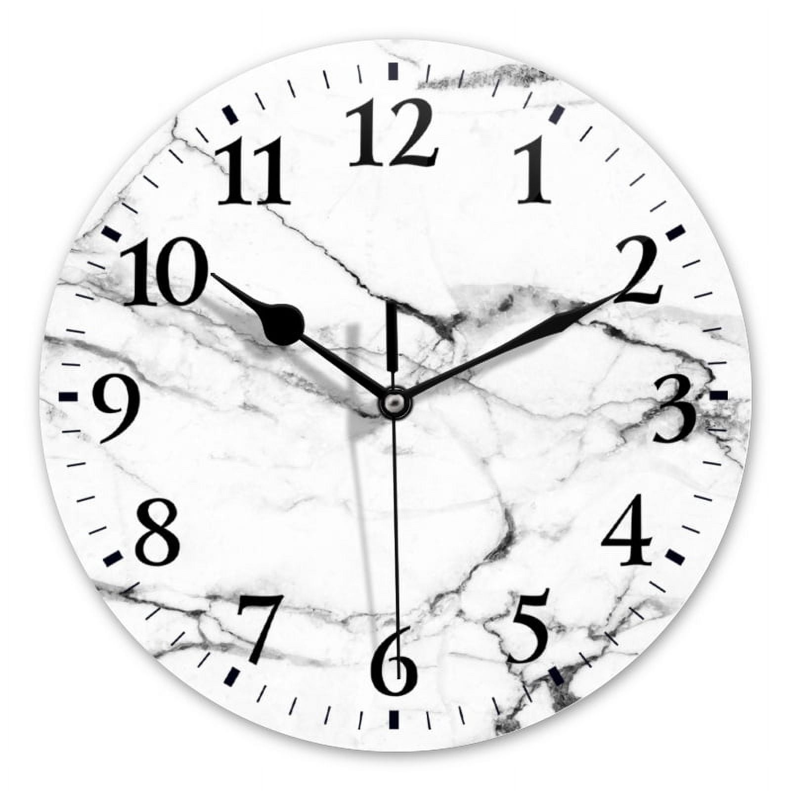 Non-Ticking Silent Wall Clocks Battery Operated Personalized Decor ...
