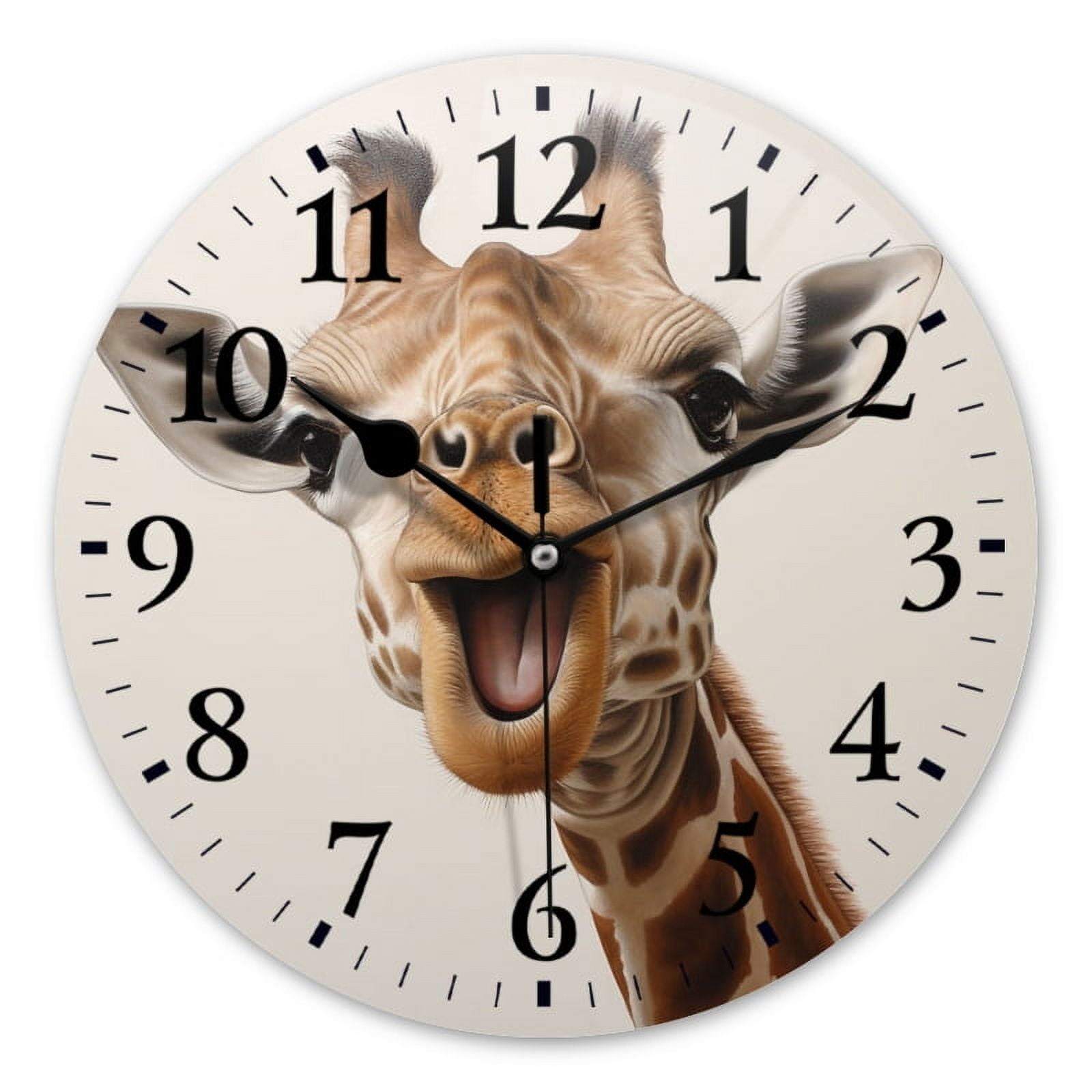 Personalized Wall Clock Non-Ticking Silent Clocks Battery Operated ...