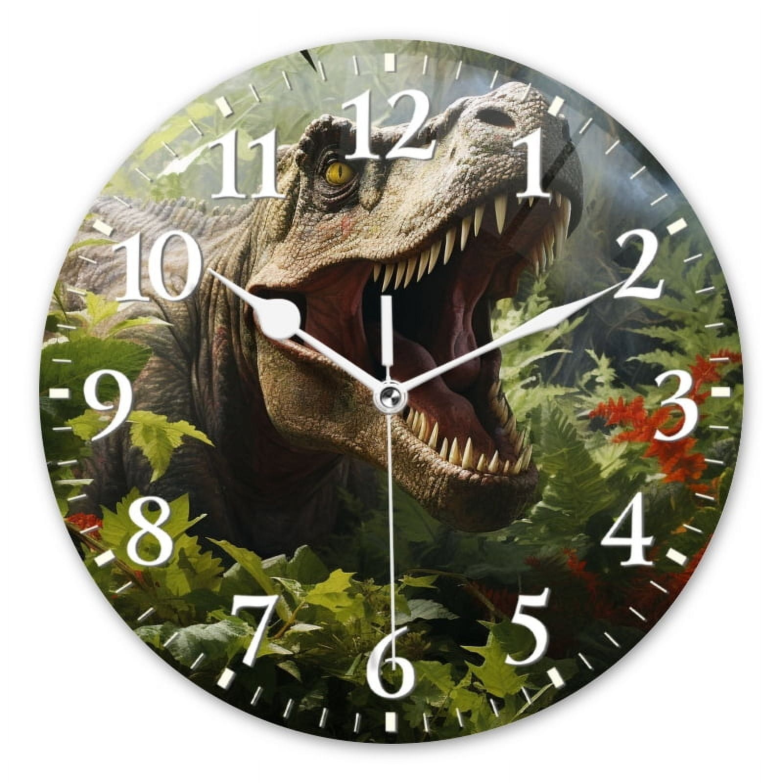 Personalized Wall Clock Non-Ticking Silent Clocks Battery Operated ...