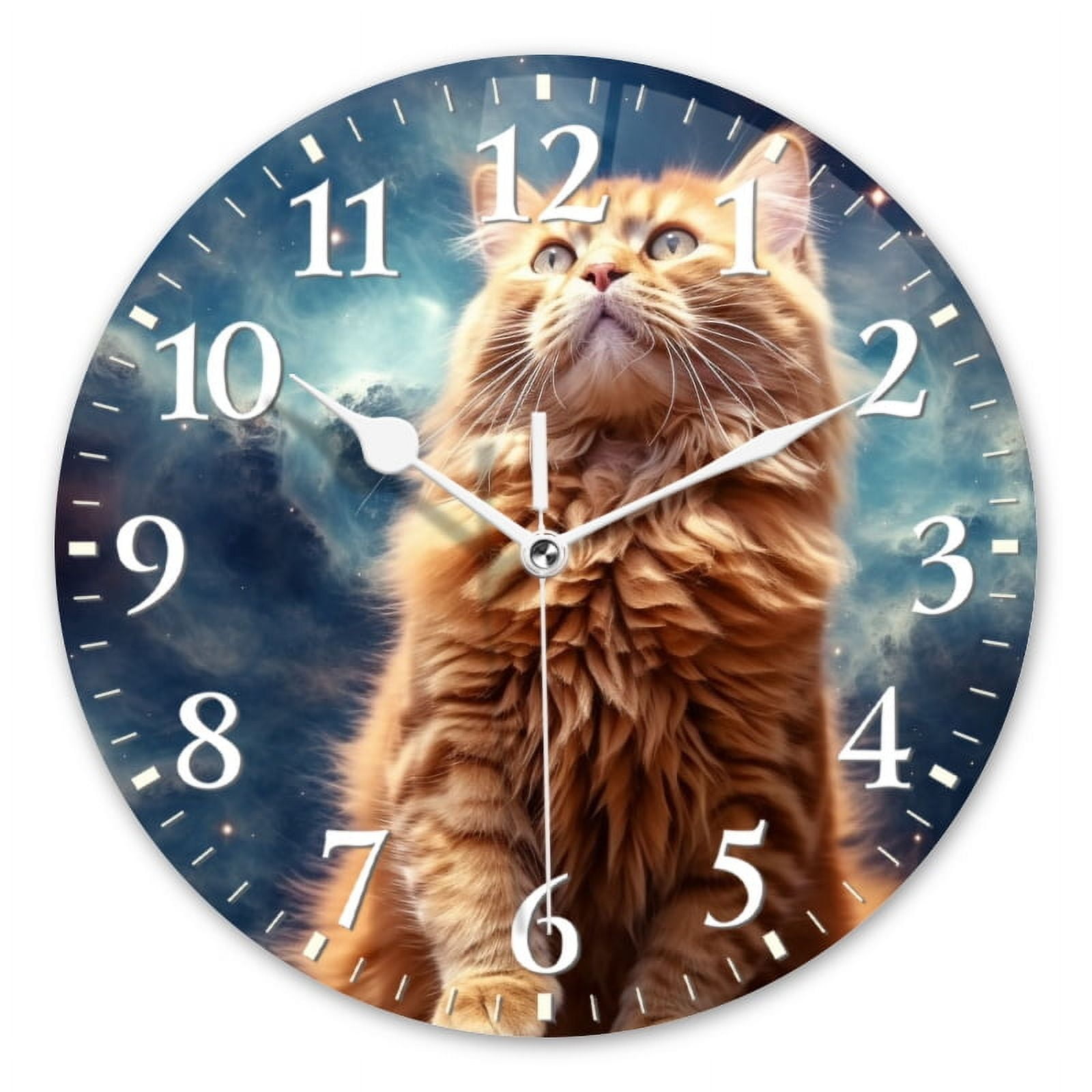 Non-Ticking Silent Wall Clocks Battery Operated Personalized Decor ...