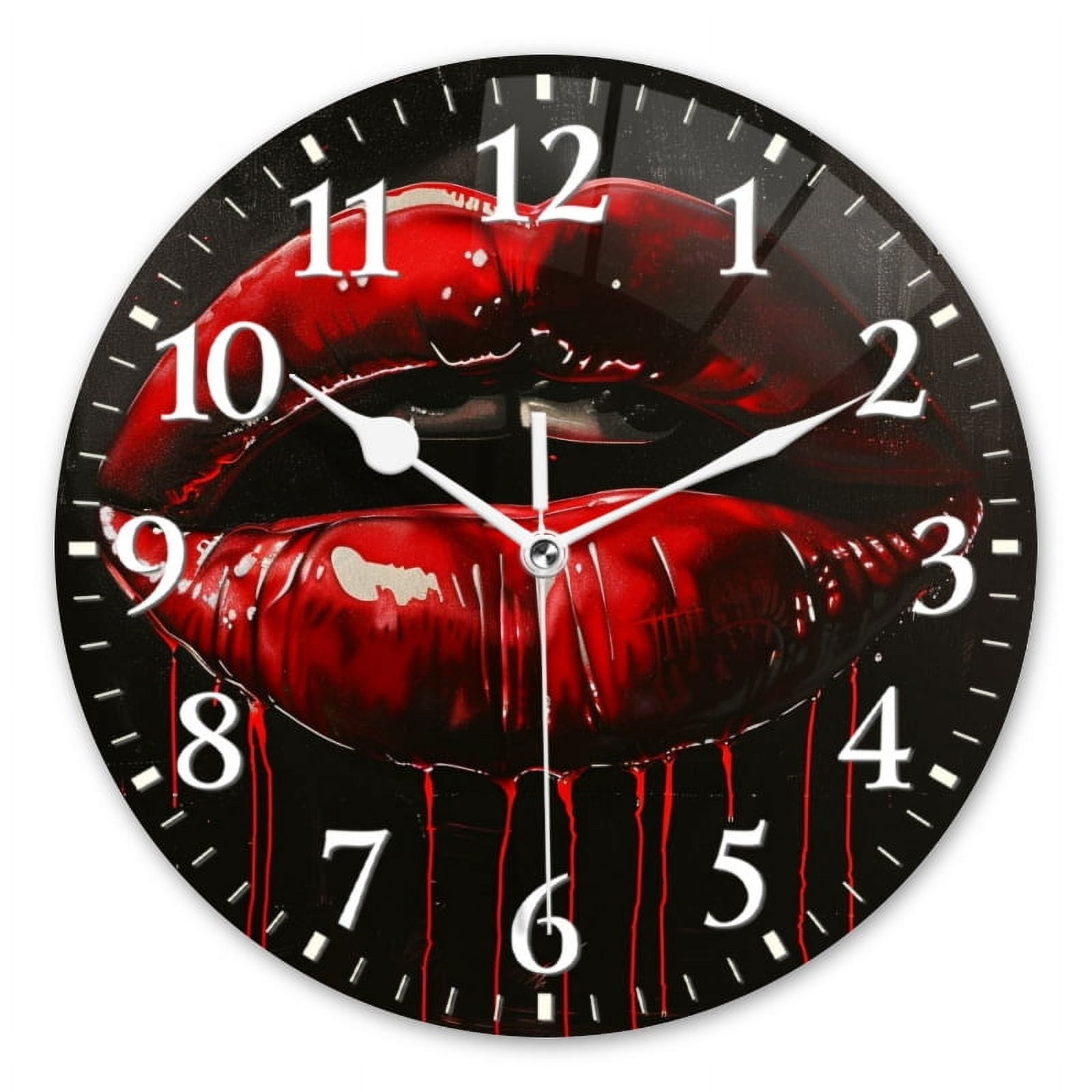 Personalized Wall Clock Non-Ticking Silent Clocks Battery Operated ...