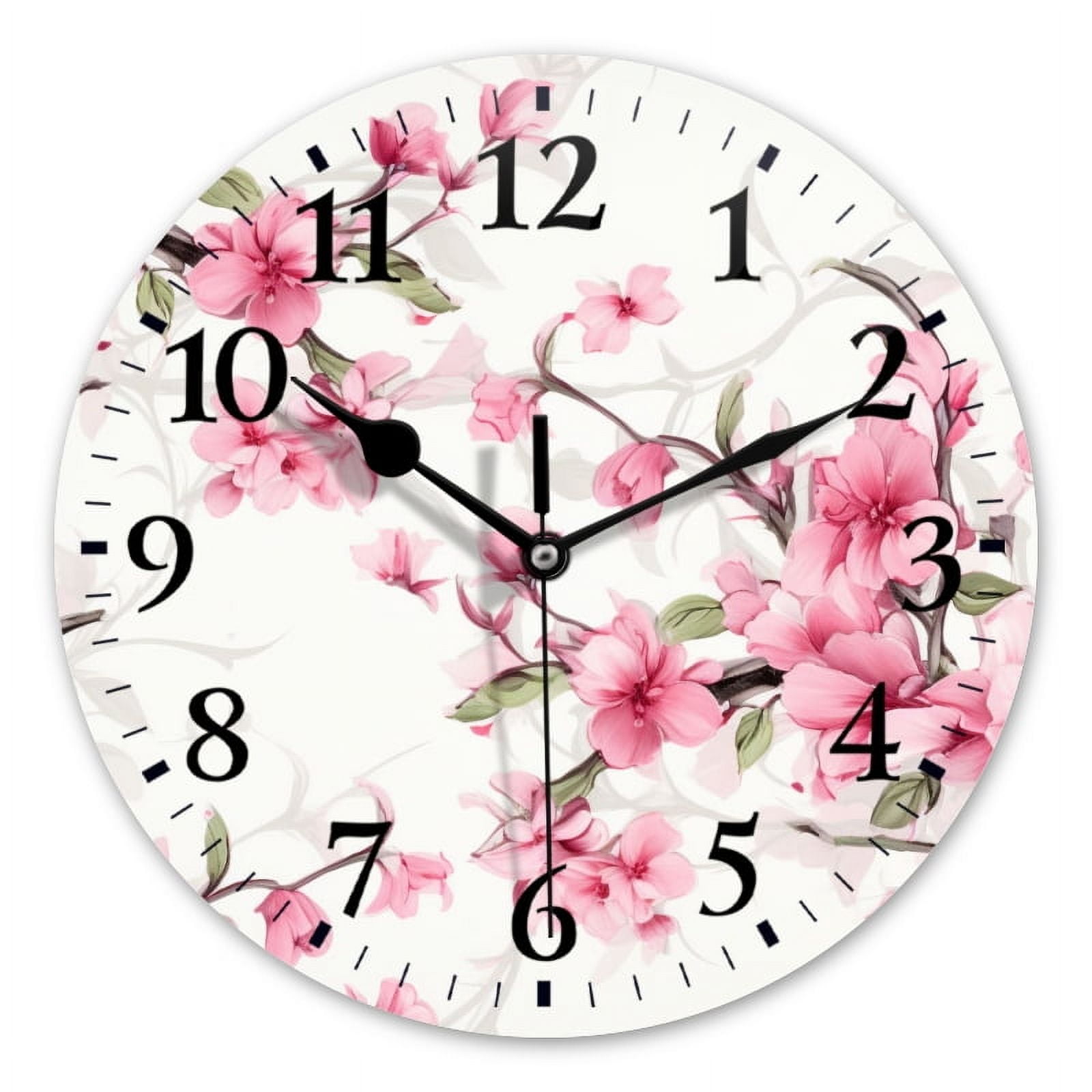 Personalized Wall Clock Non-Ticking Silent Clocks Battery Operated ...