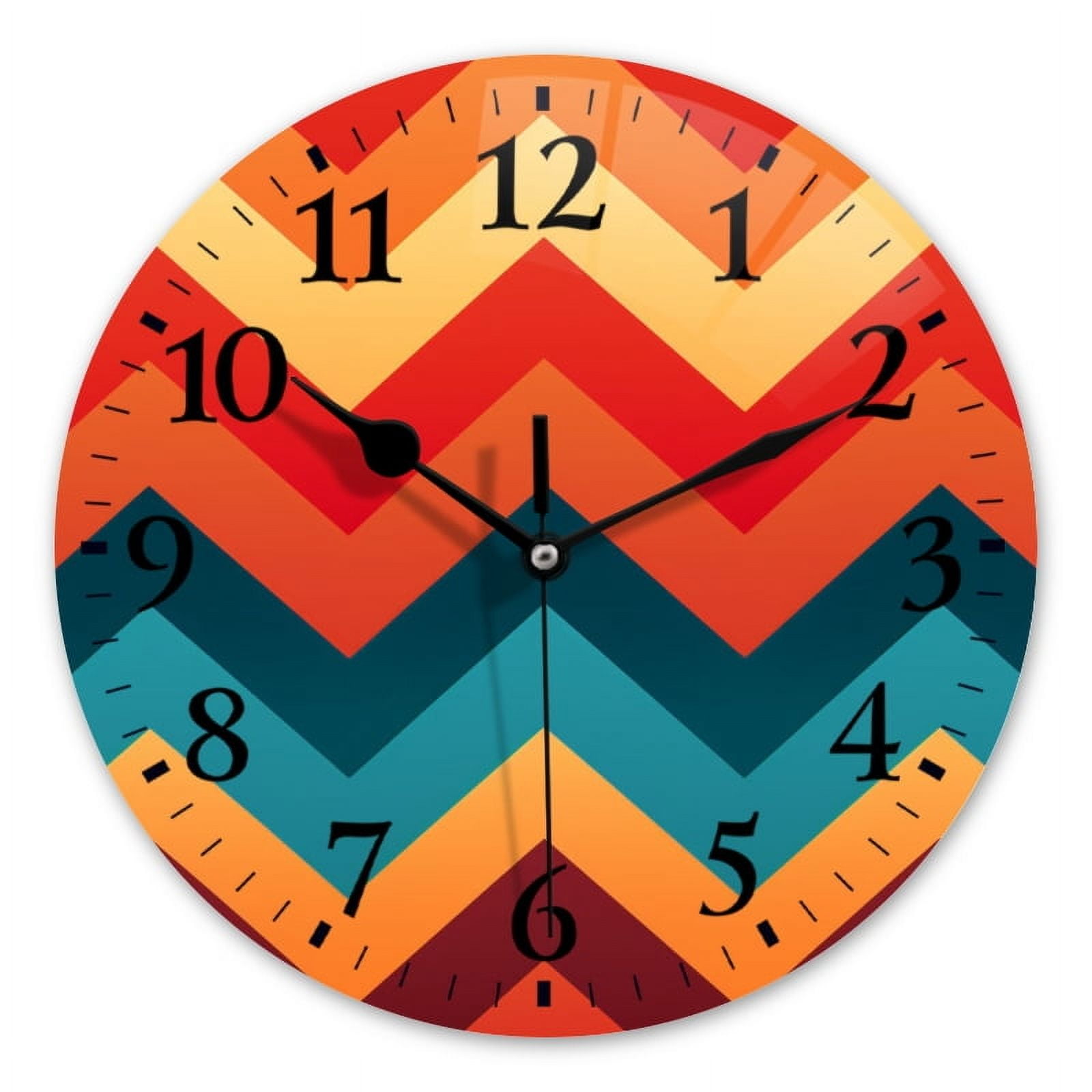 Personalized Wall Clock Non-Ticking Silent Clocks Battery Operated ...