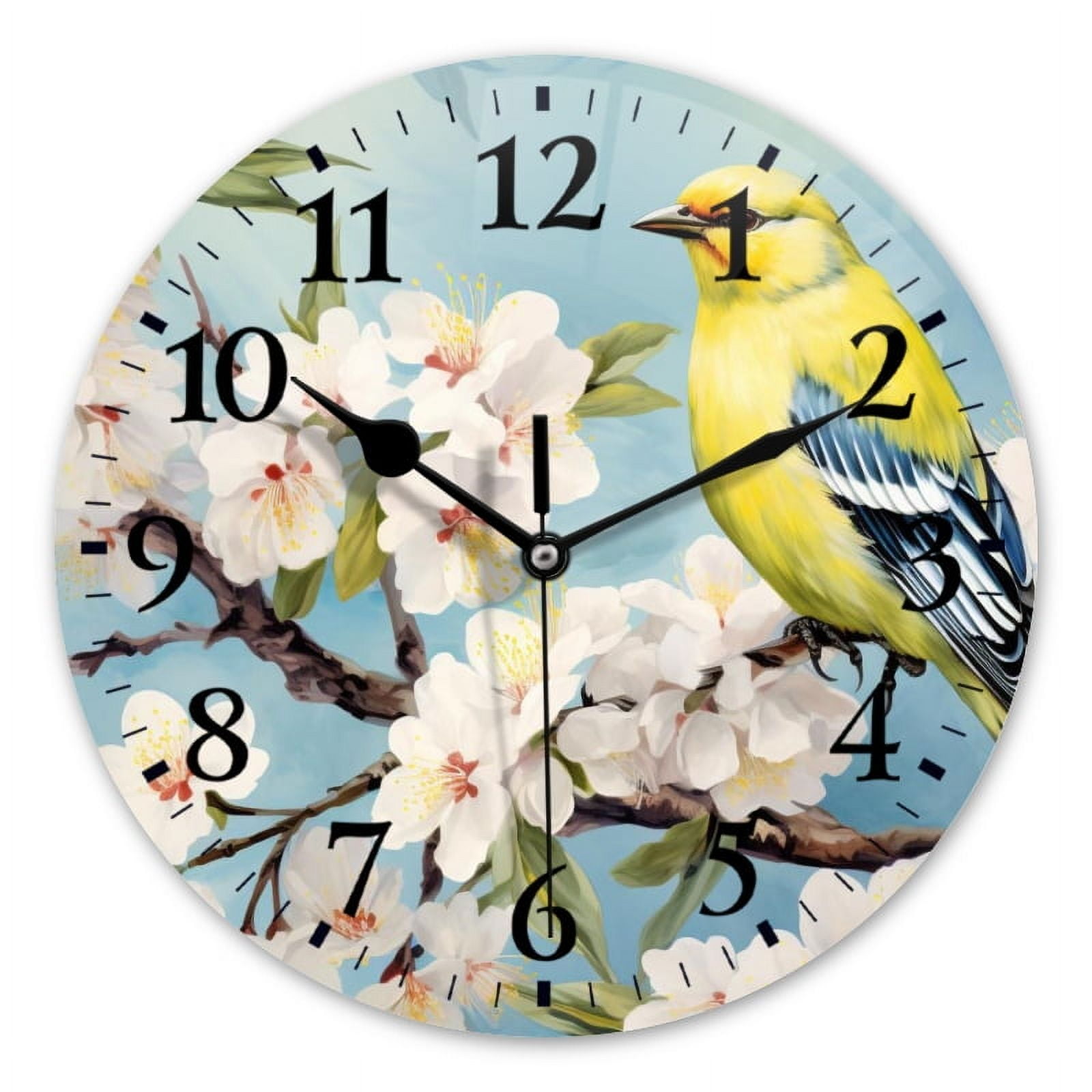 Personalized Wall Clock Non-Ticking Silent Clocks Battery Operated ...