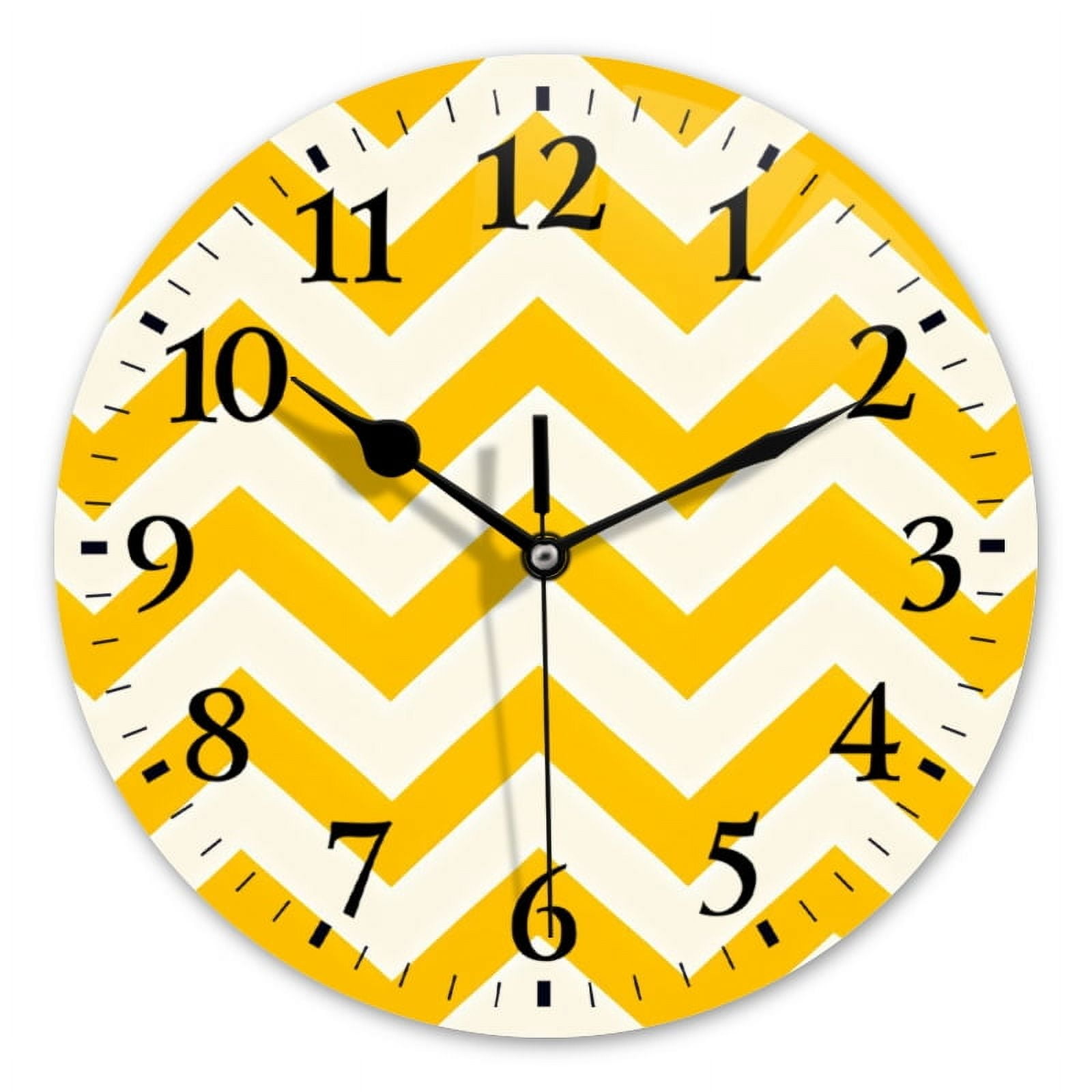 Personalized Wall Clock Non-Ticking Silent Clocks Battery Operated ...