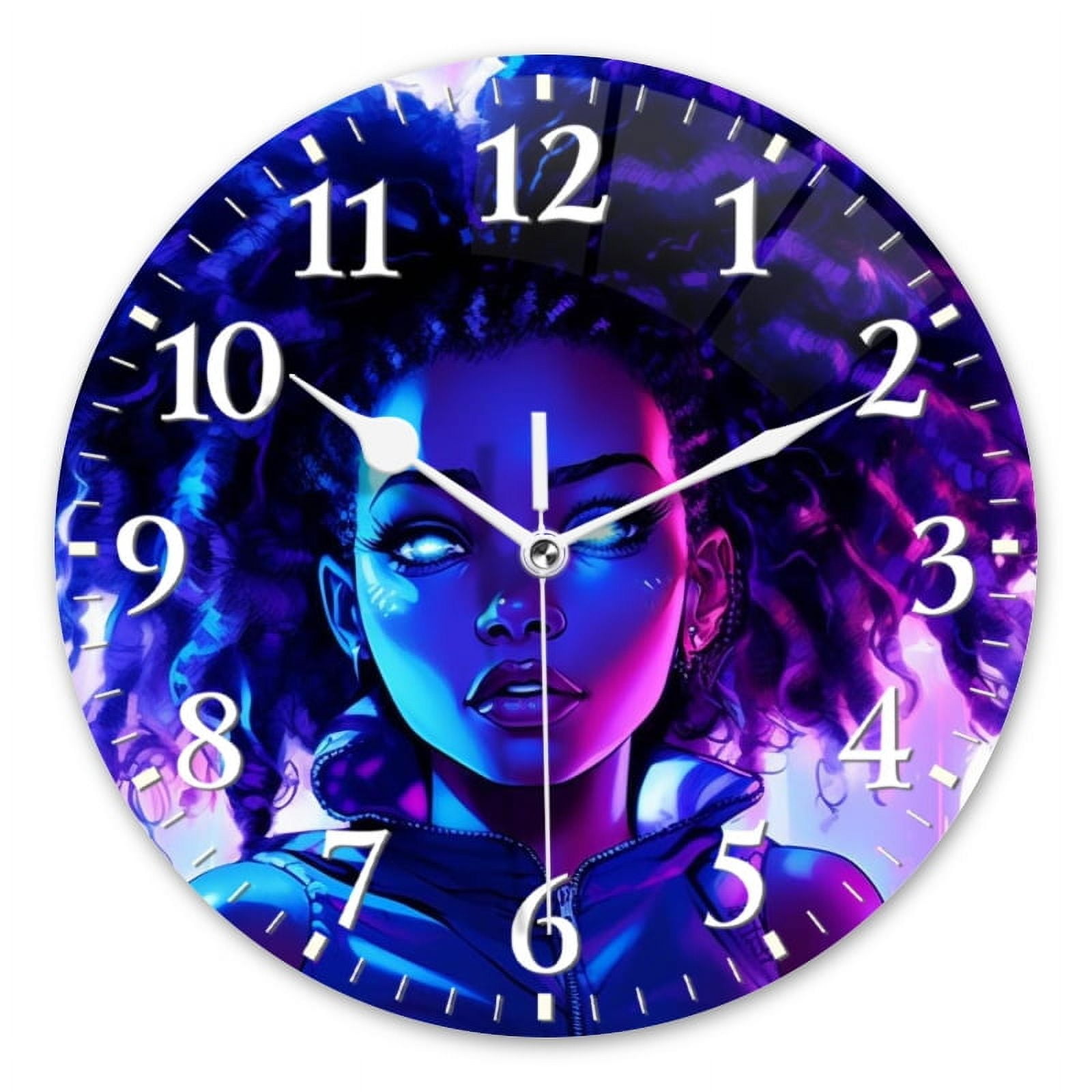 Personalized Wall Clock Non-Ticking Silent Clocks Battery Operated ...