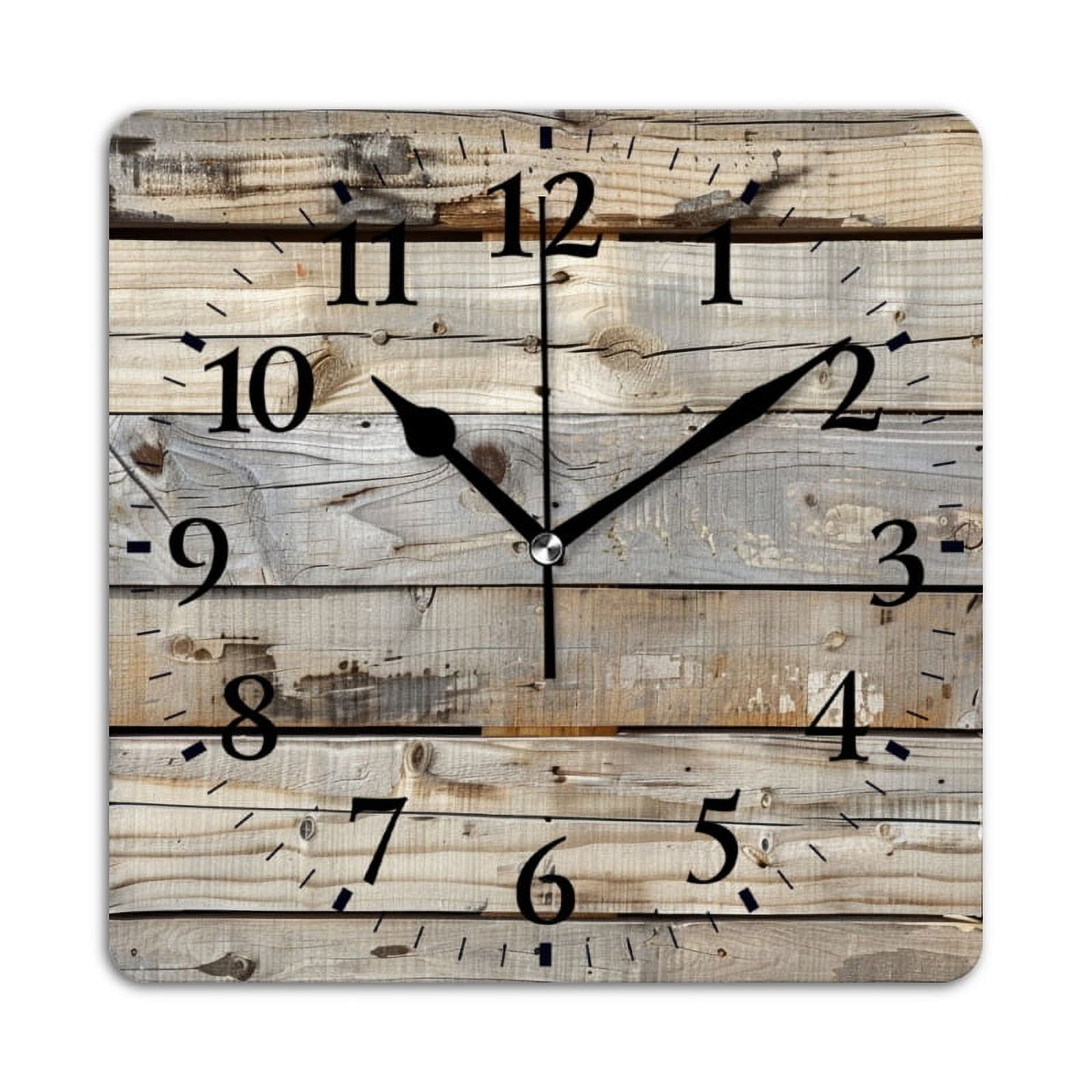 Personalized Wall Clock Non-Ticking Silent Clocks Battery Operated ...