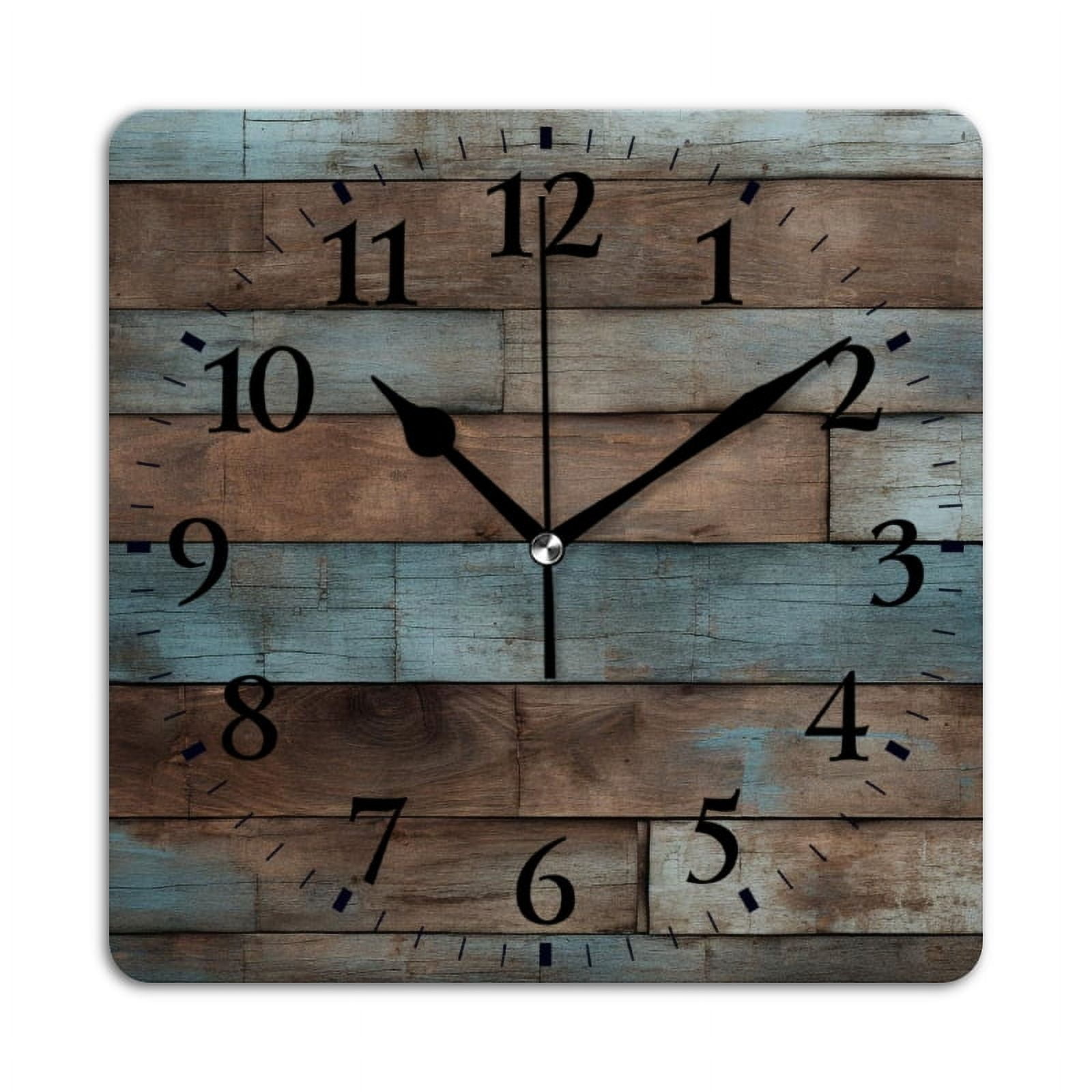 Non-Ticking Silent Wall Clocks Battery Operated Personalized Decor ...
