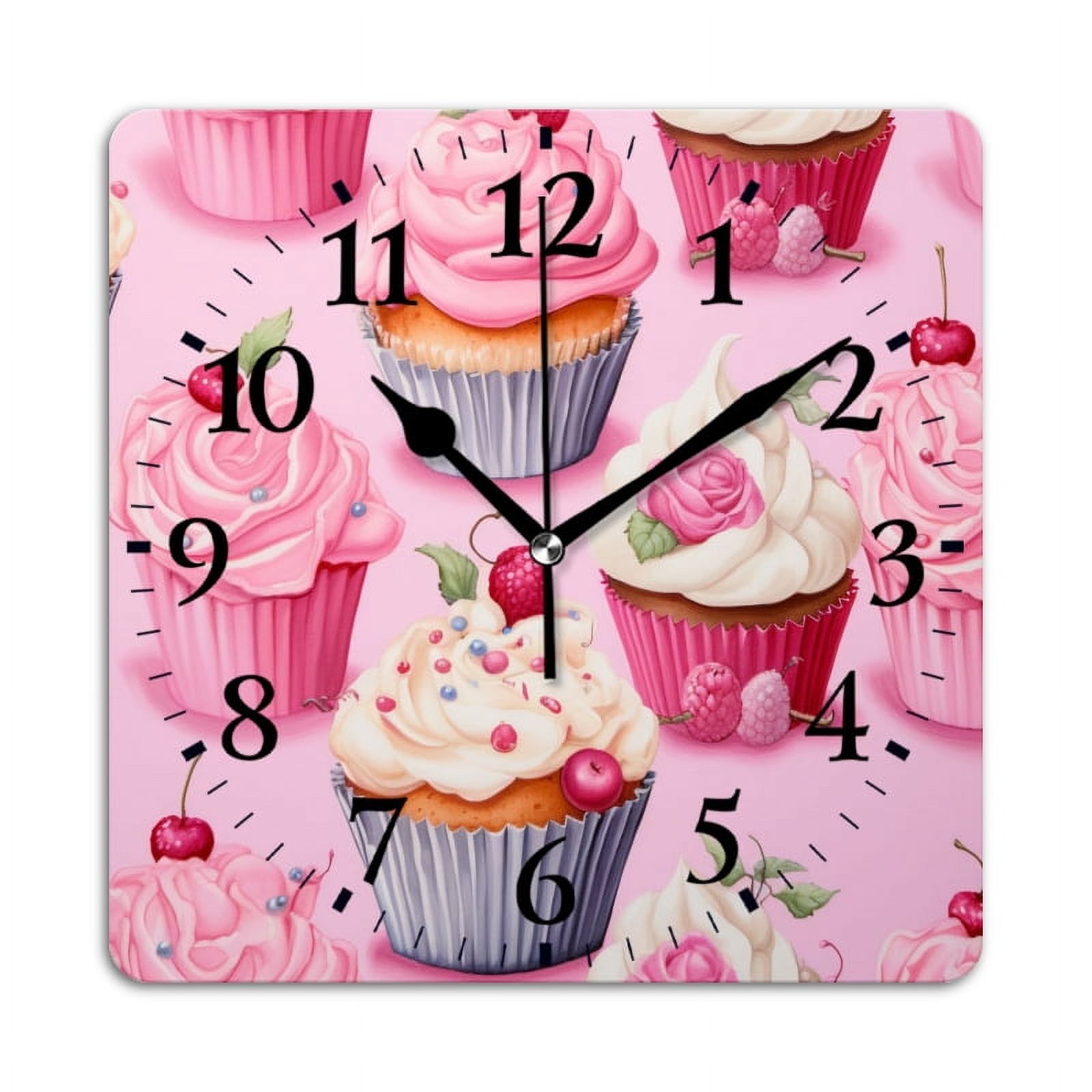 Personalized Wall Clock Non-Ticking Silent Clocks Battery Operated ...