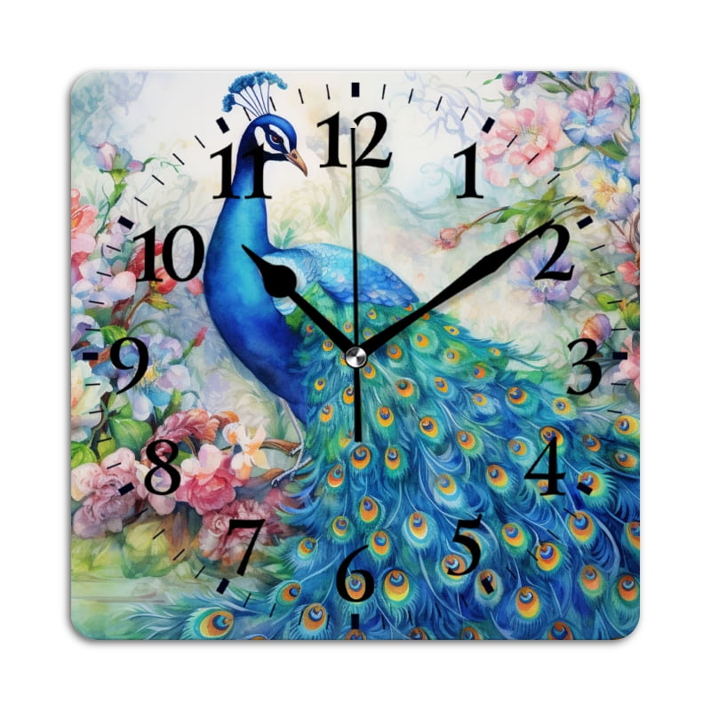 Personalized Wall Clock Non-Ticking Silent Clocks Battery Operated ...