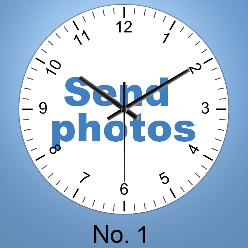 Personalized Wall Clock Quiet Quartz Home Clock Custom Photos Wedding ...