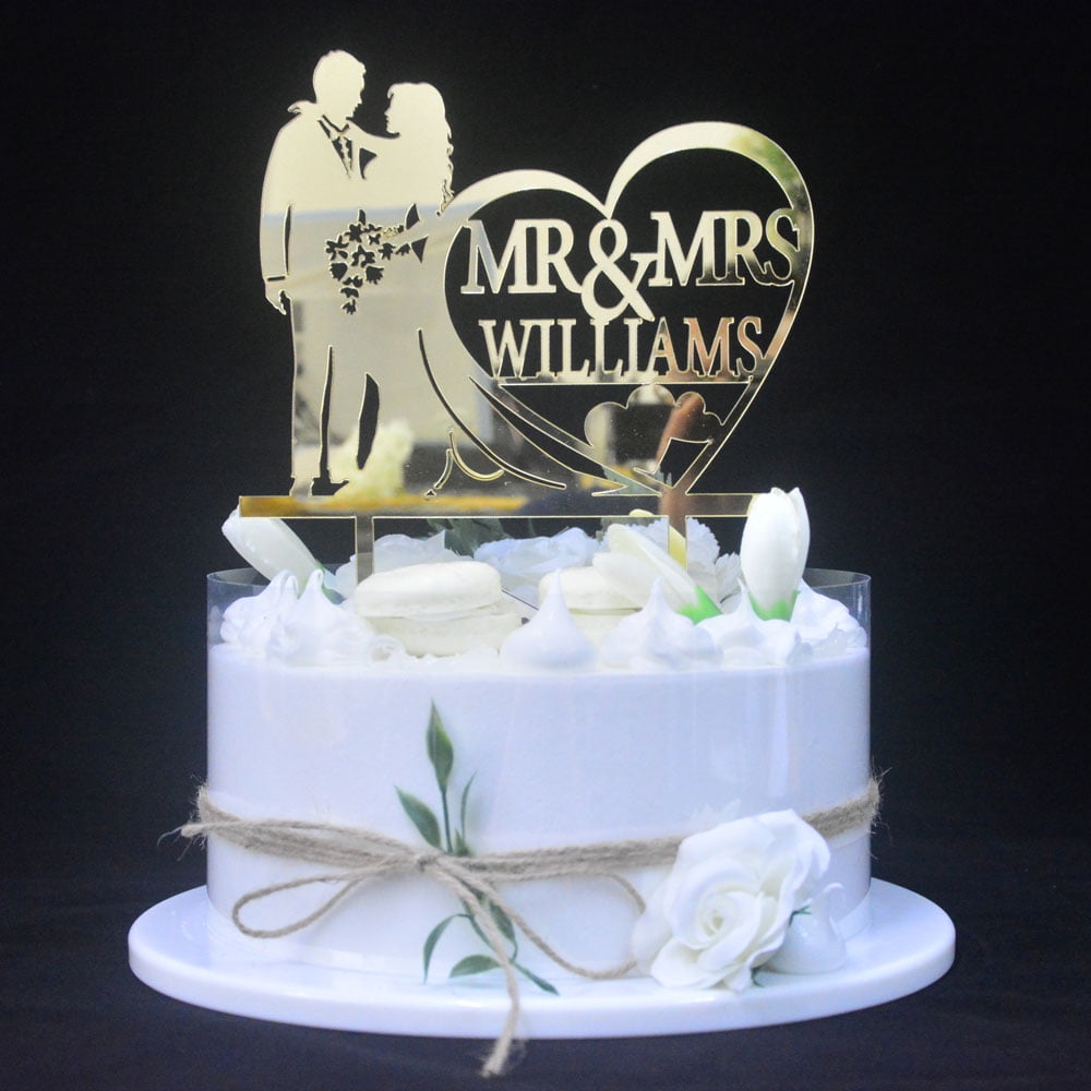 Country Wedding Cake Toppers Bride Groom