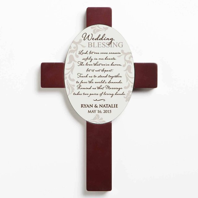 Personalized Wedding Gift - Wedding Blessing Wall Cross - Walmart.com