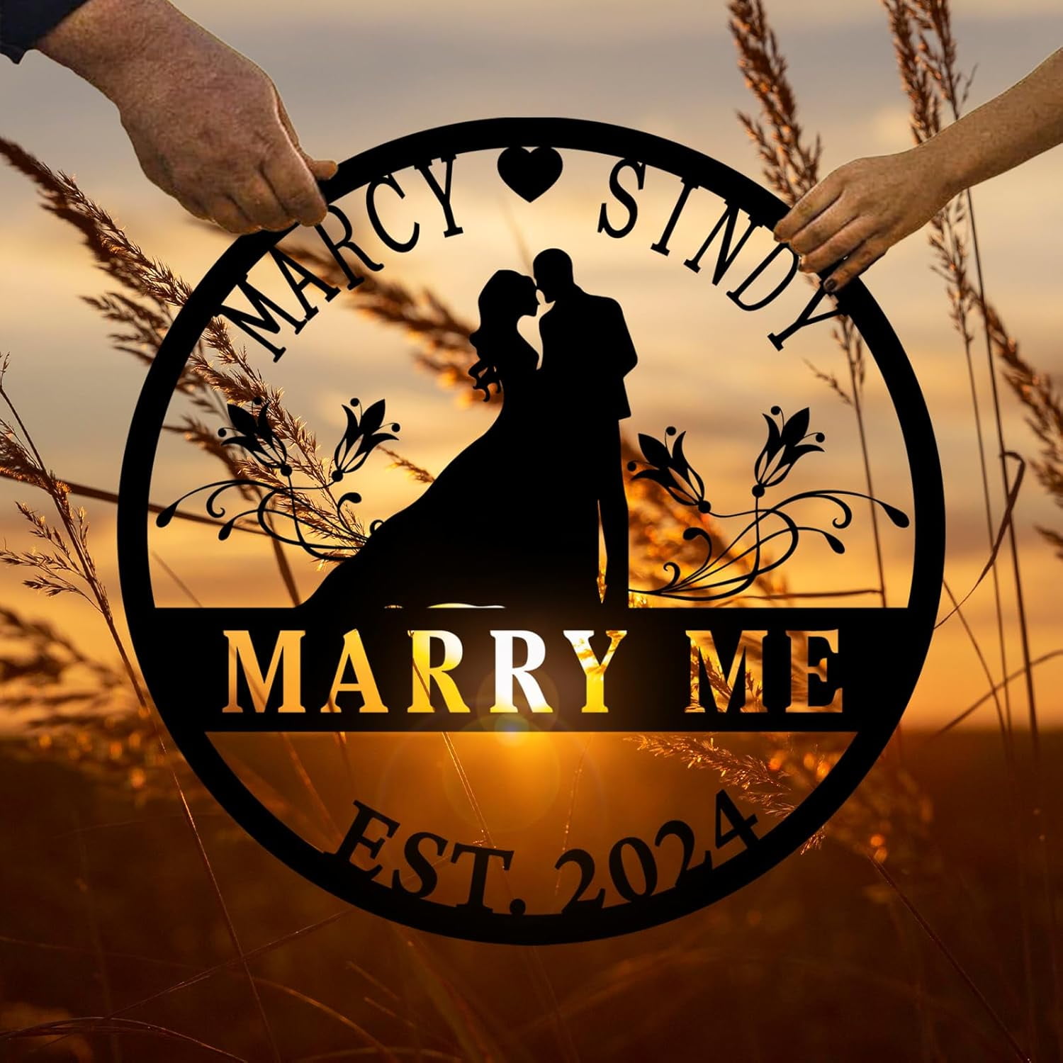 Personalized Wedding Gifts | Custom Metal Signs| Couples Gift for Her ...