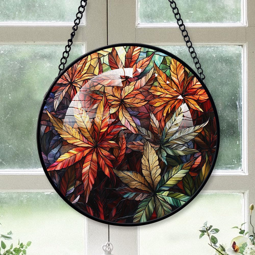 Personalized Weed Suncatcher Stained Glass, Weed Originally Designed 78 ...
