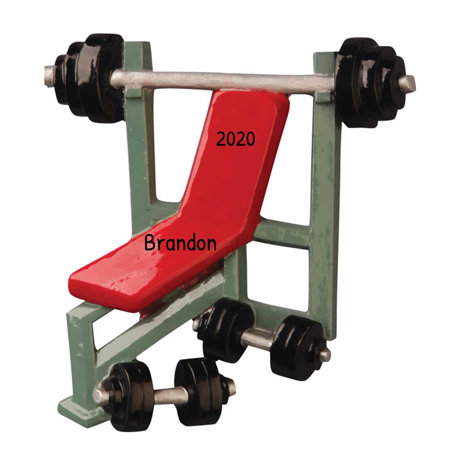 Personalized Weight Lifting Ornaments for Christmas Tree - Workout ...