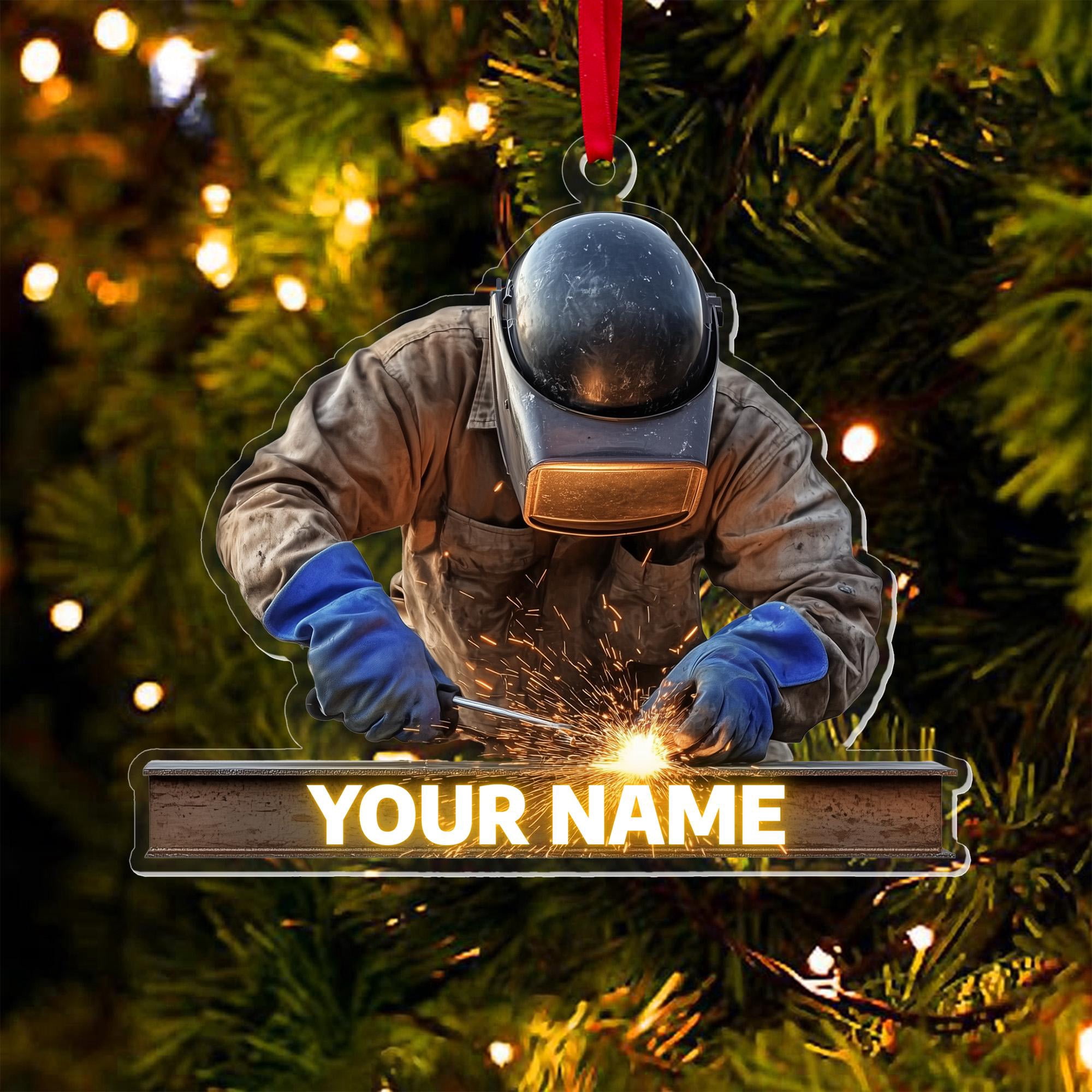 Personalized Welder 2D Flat Acrylic Ornament 2025 + Custom Welding ...