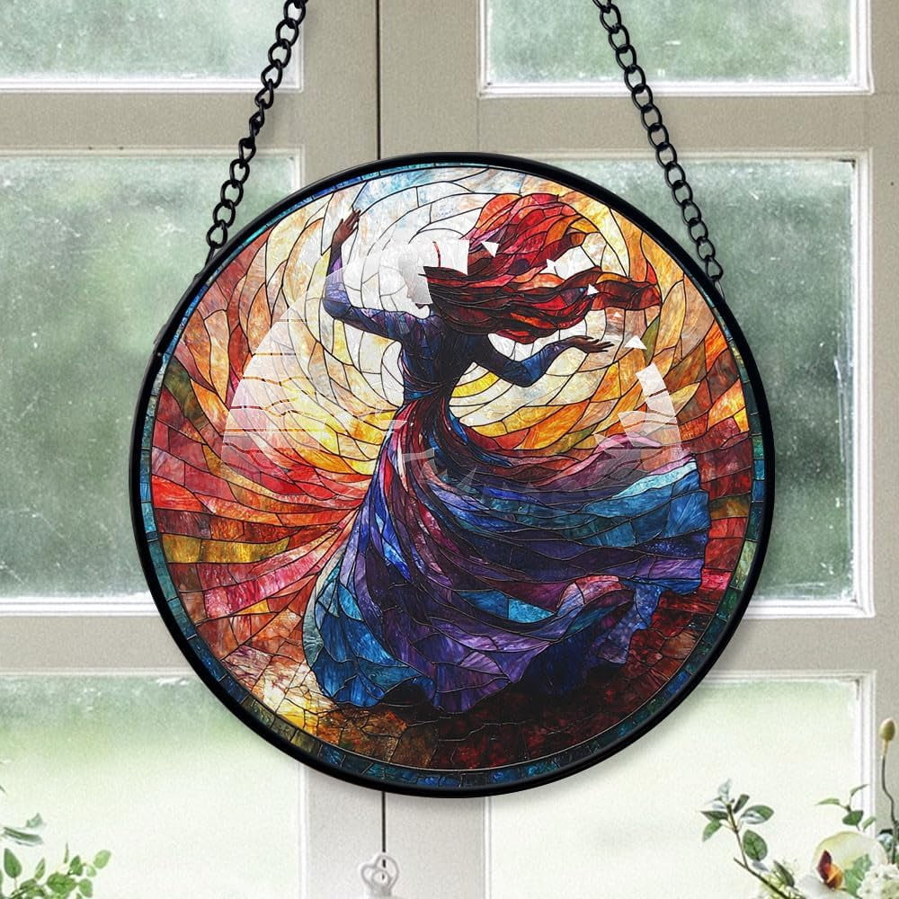 Personalized Whirling Dervish Suncatcher Stained Glass Suncatchers ...