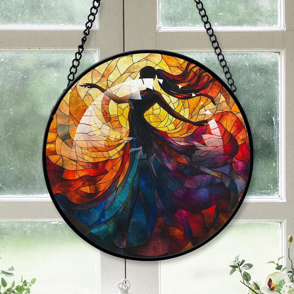 Personalized Whirling Dervish Suncatcher Stained Glass, Whirling ...