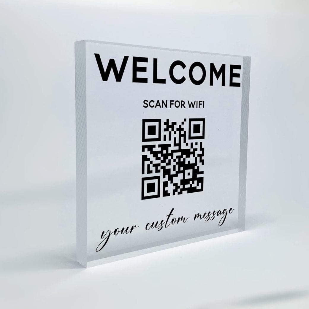 Personalized Wifi QR Sign - Wifi Scan and Connect, QR Code Scanner ...