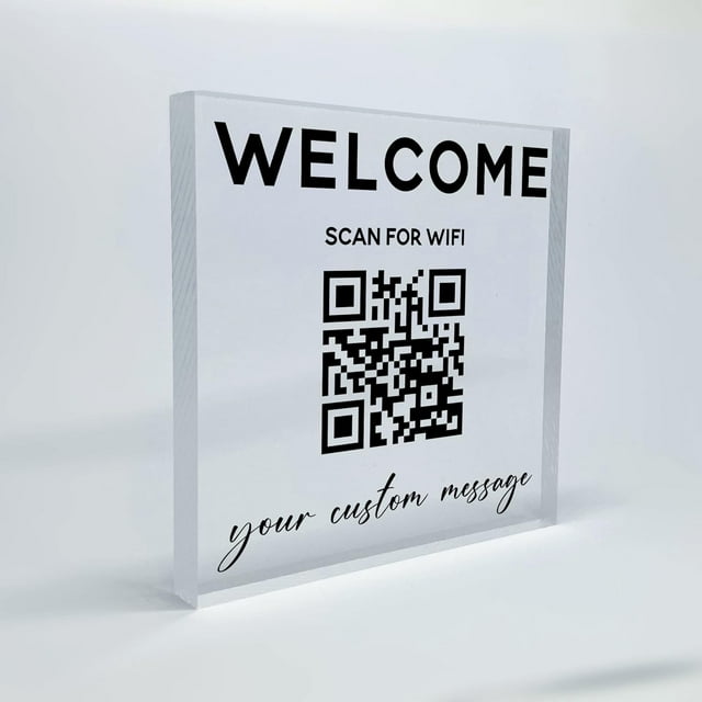 Personalized Wifi QR Sign - Wifi Scan and Connect, QR Code Scanner ...