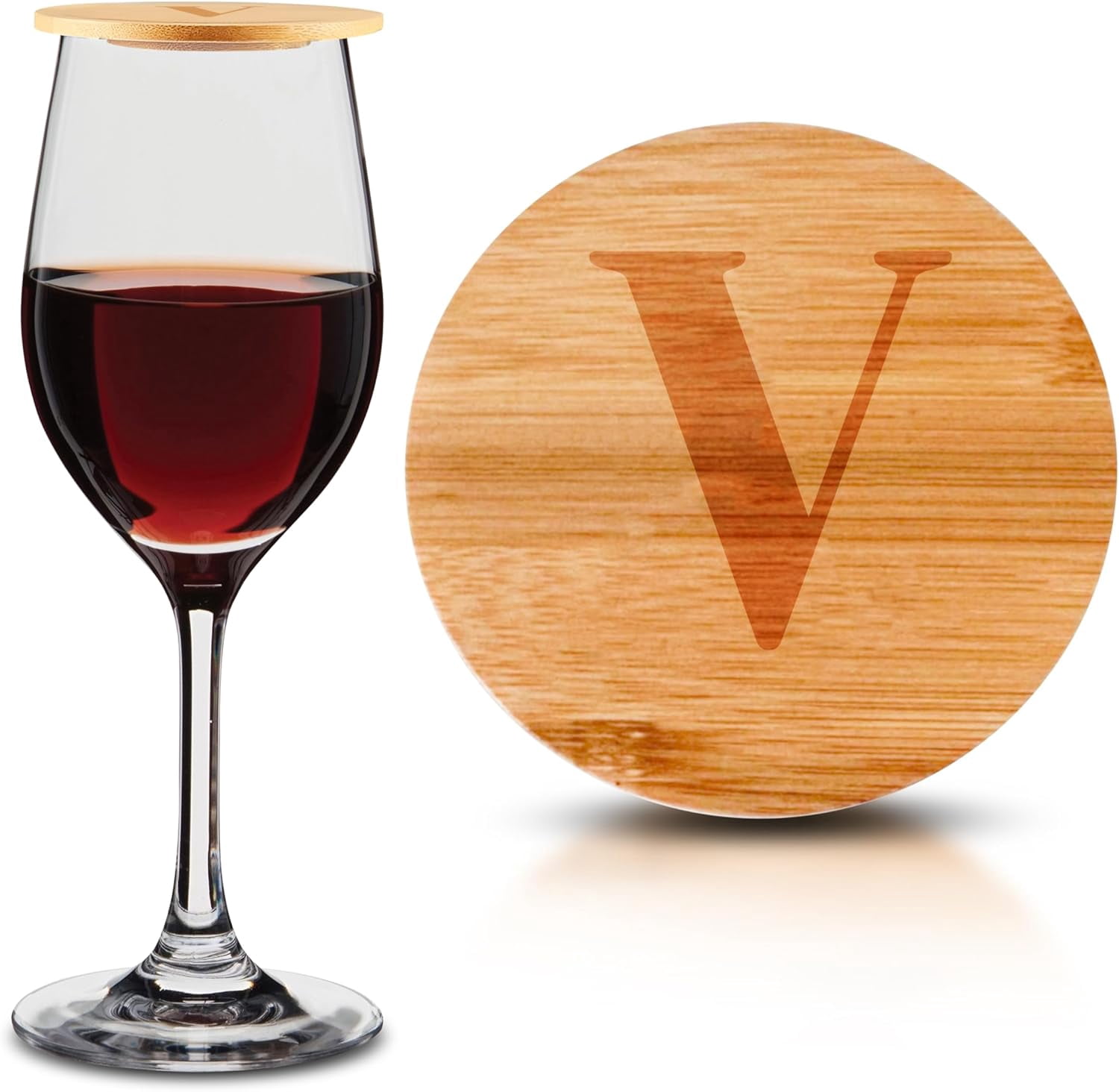 Personalized Wine Glass Charcuterie Topper - Custom Laser Engraved ...