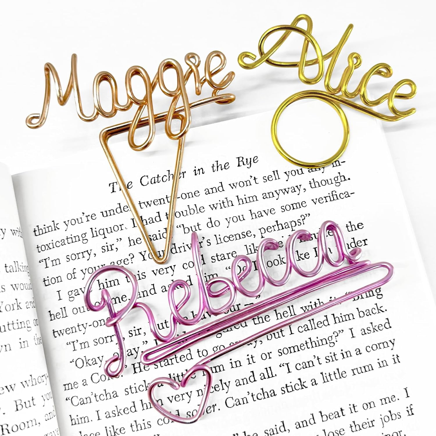 Personalized Wire Bookmark Custom Name Planner Marker 12 Colors Paper ...