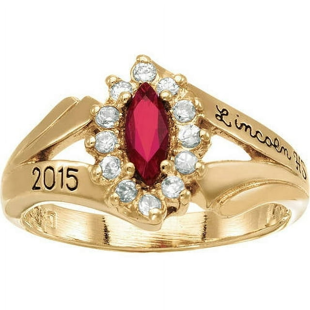 Personalized Women's Marquis Fashion Class Ring available in Valadium ...