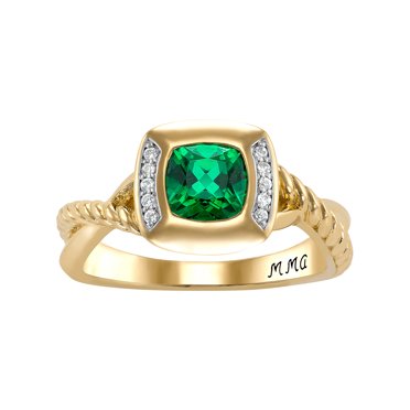 Personalized Women's Classic Square Class Ring available in Valadium ...