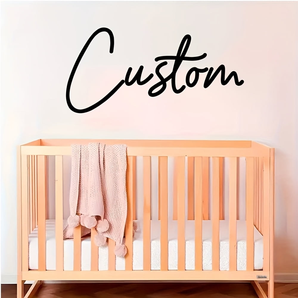 Personalized Wood Name Sign - Custom Handcrafted Wall Art with Cursive ...