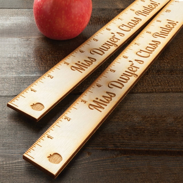 Personalized Birch Plywood Ruler - Customizable Teacher Gift - Walmart.com