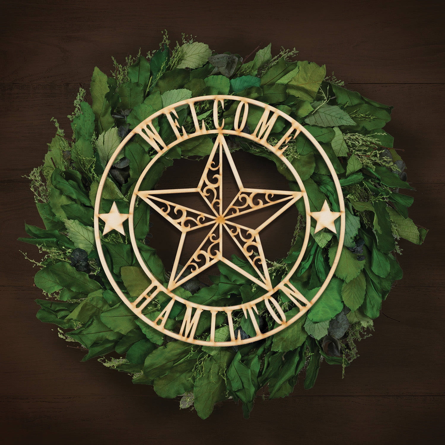 Personalized Wood Star Plaque - 14.75 Diameter - Walmart.com
