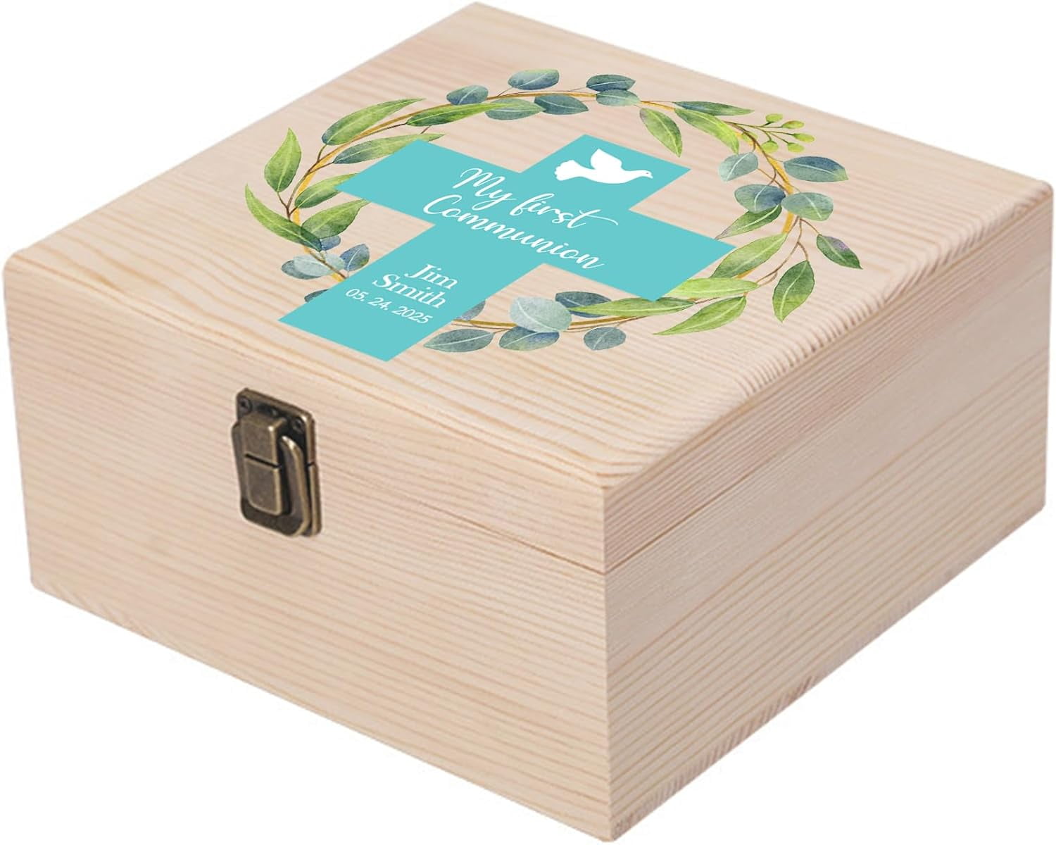 Personalized Wooden Keepsake Box Custom First Communion Gifts for Boys ...