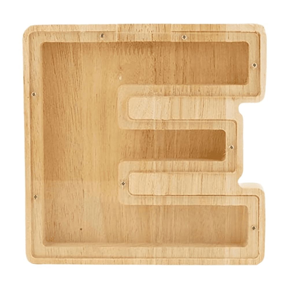 Personalized Wooden Letter Piggy Bank–Custom Handmade Coin Bank for ...