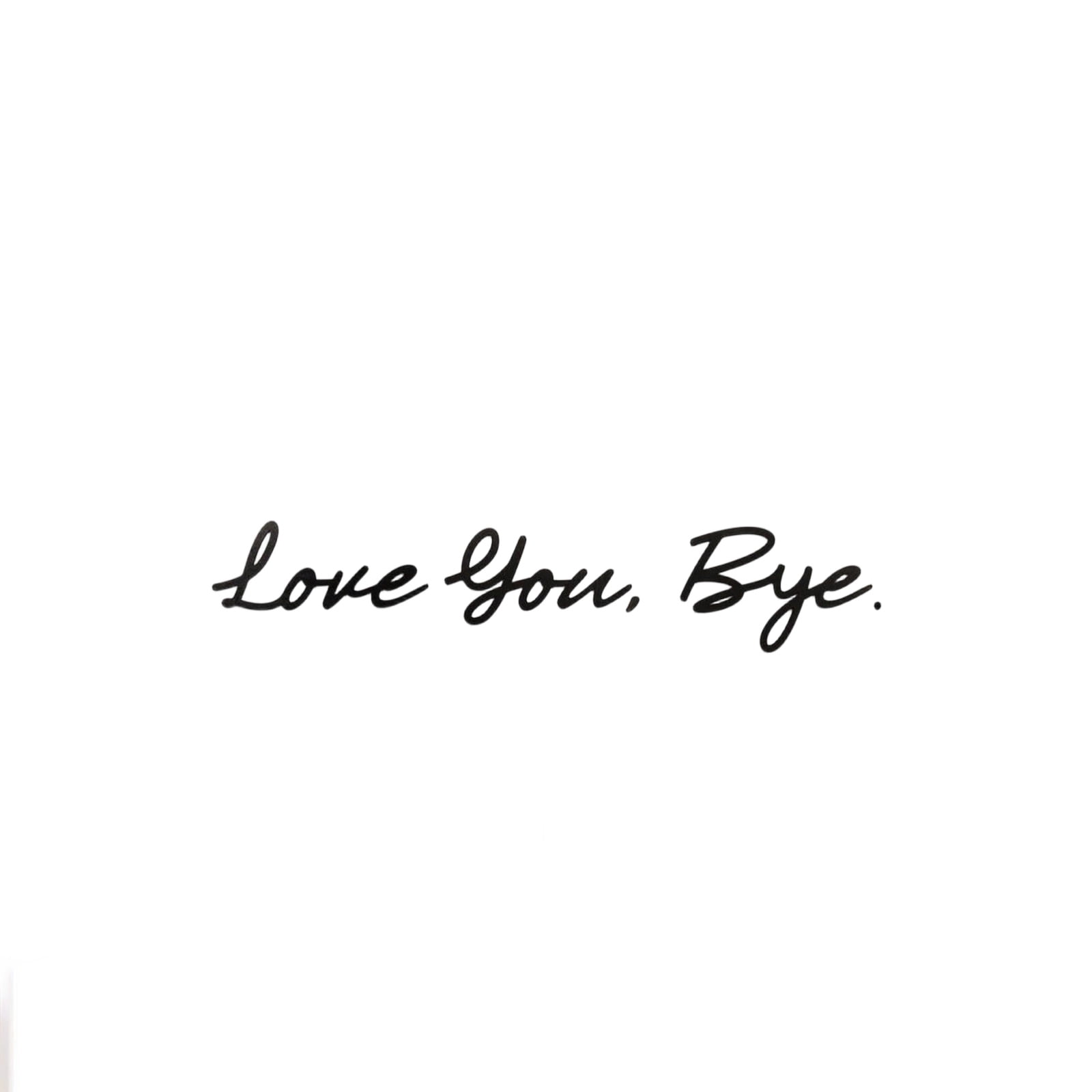 Personalized Wooden "Love You Bye" Script Wall Sign for Entryway or ...