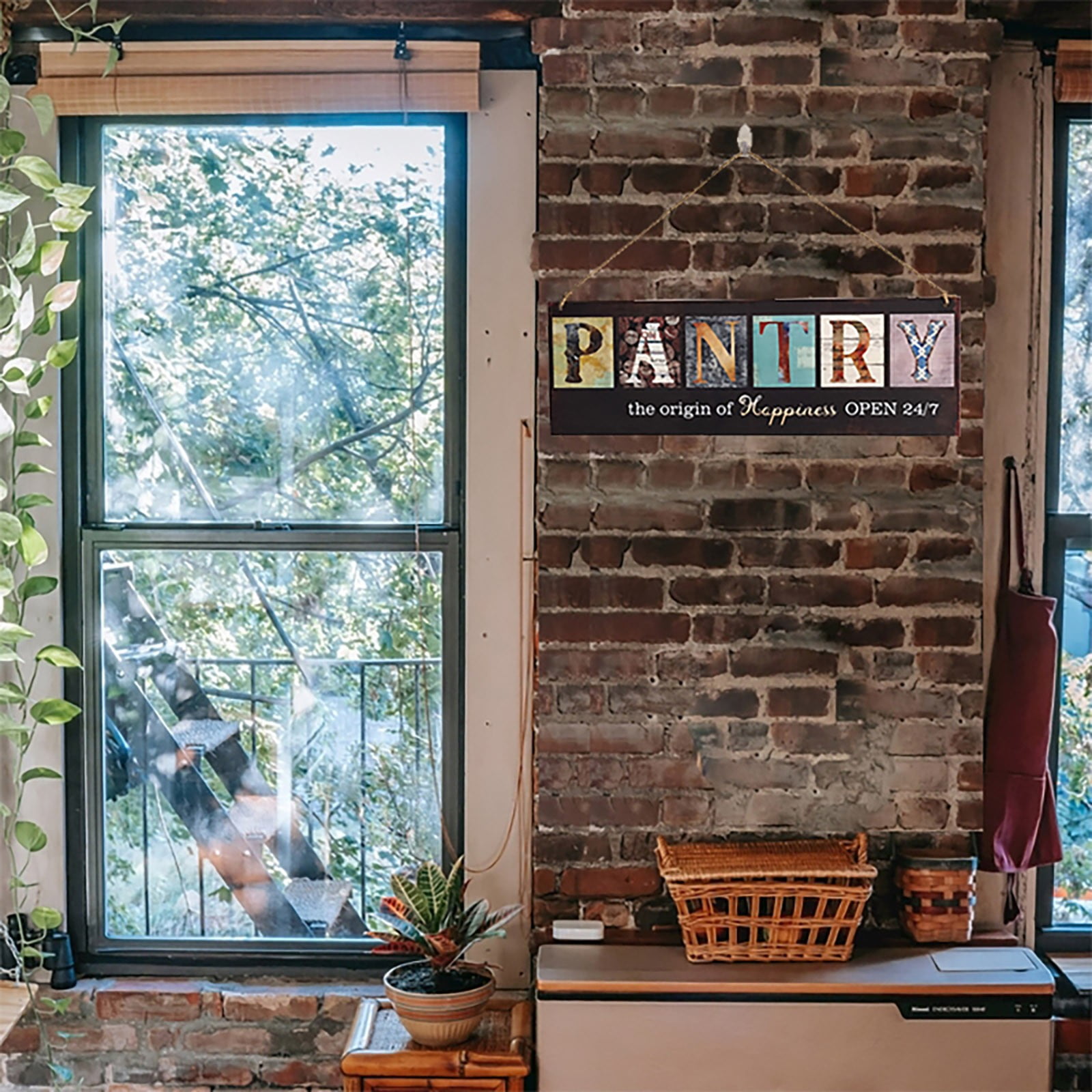 Personalized Wooden Pantry Sign A, Vintage Rustic Decor for Kitchen, By ...
